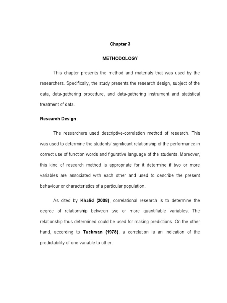 Chapter 3 Methodology | PDF | Sampling (Statistics) | Social Stratification