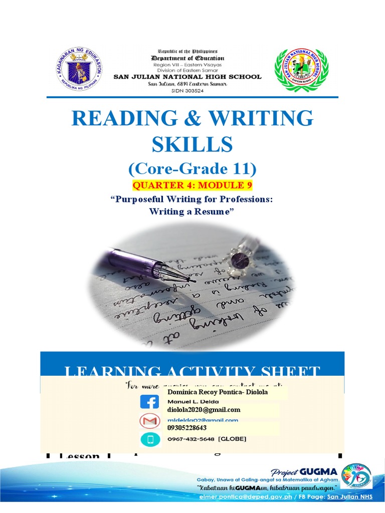 RWS Module 9 Q4 1 | PDF | Résumé