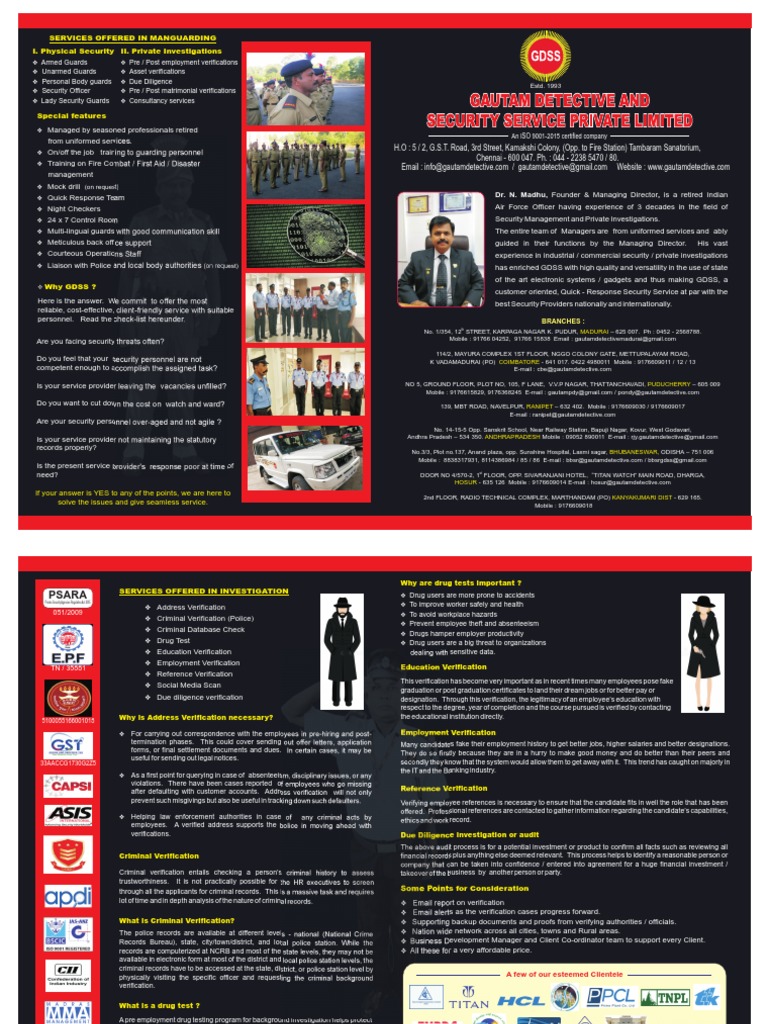 GDSS Brochure | Download Free PDF | Background Check | Criminal Record