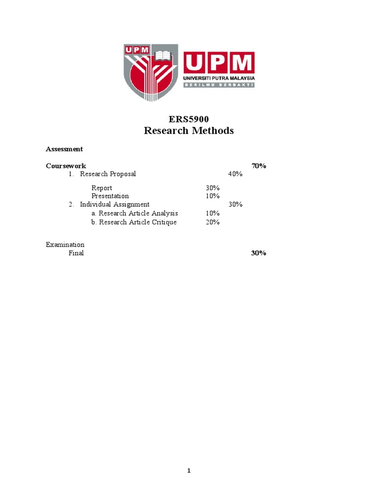 Assessment Ers5900 | PDF | Thesis | Analysis