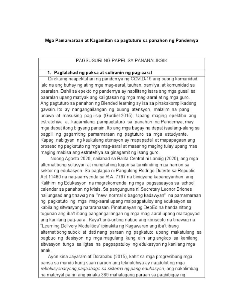 Pananaliksik Sa Iba't Ibang Journal | PDF