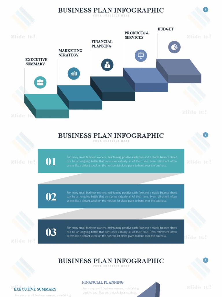 SAMPLE - Business Plan Infographics Powerpoint Template | PDF | Cash ...