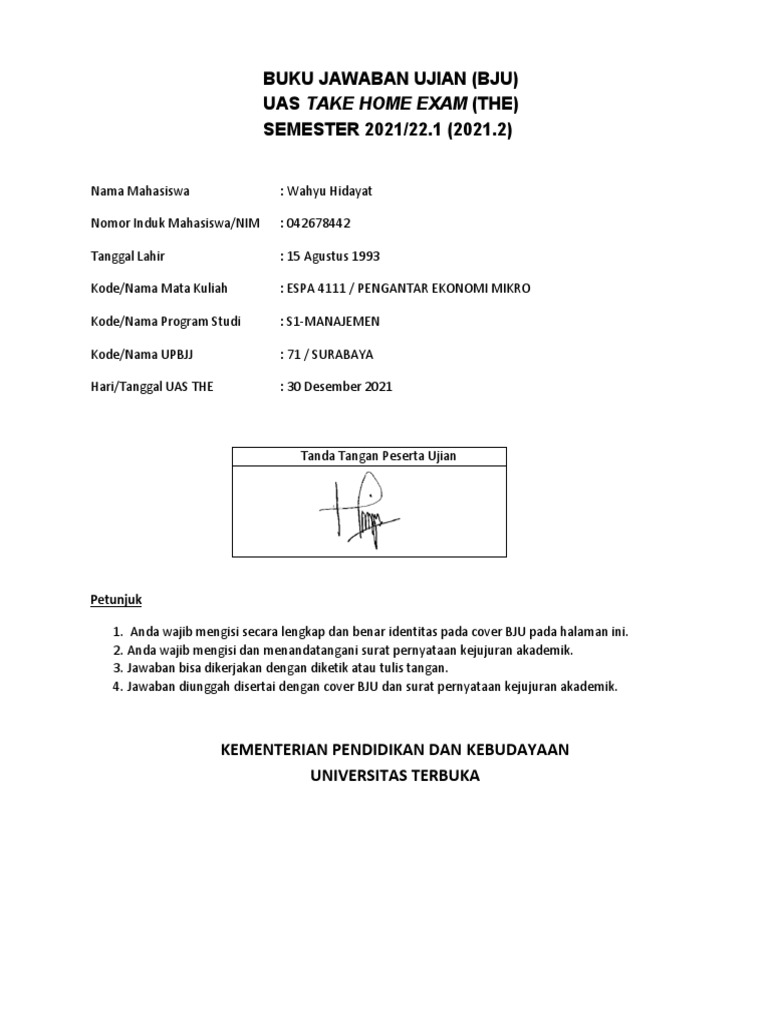 Uas - Espa 4111 - 042678442 | PDF