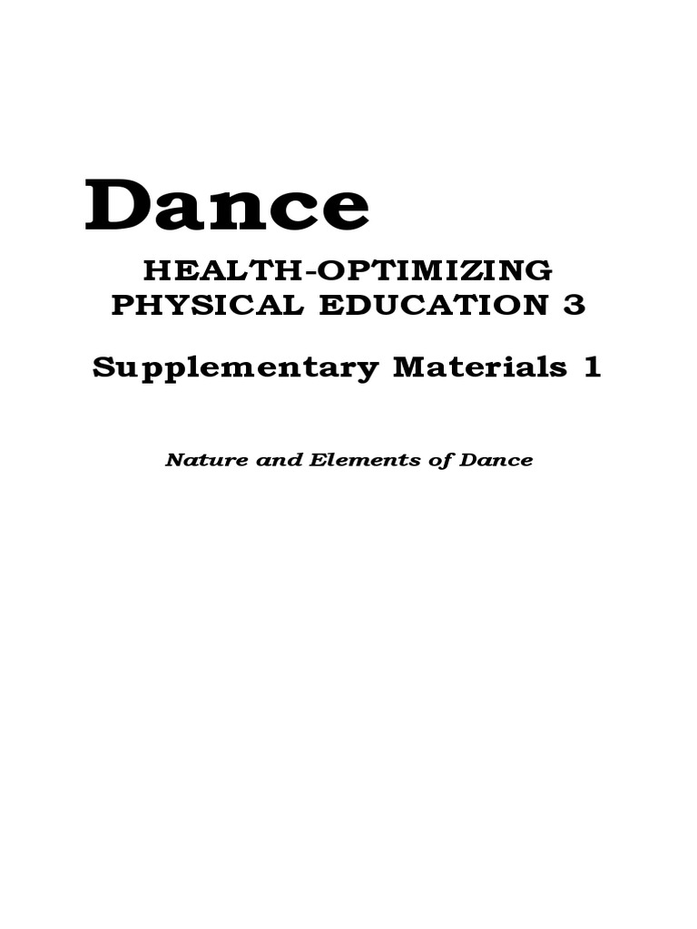 Q1 Dance Module 1 5 Pdf