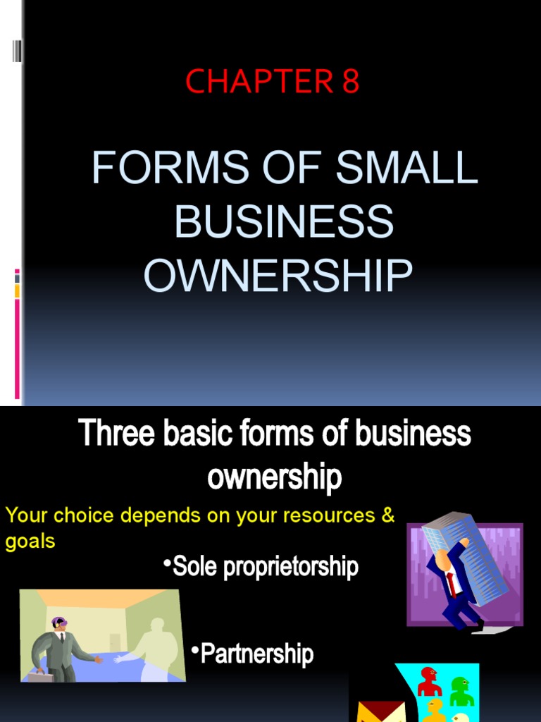 Small Business Ownership Types | PDF | Partnership | Corporations