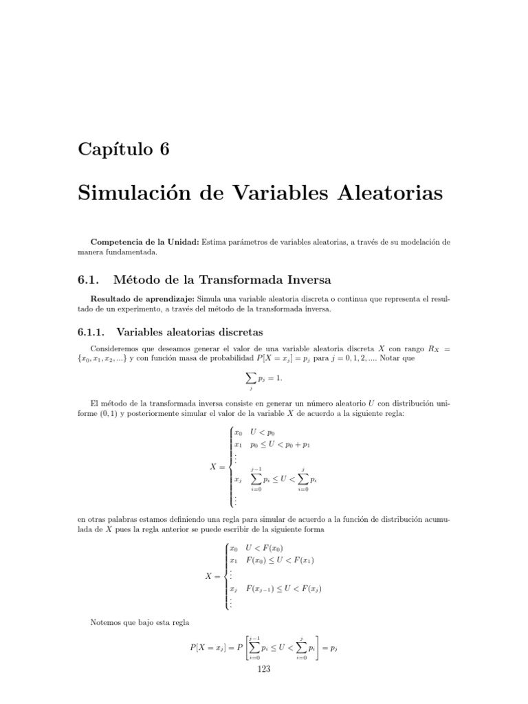 Simulacion | PDF | Variable aleatoria | Distribución normal