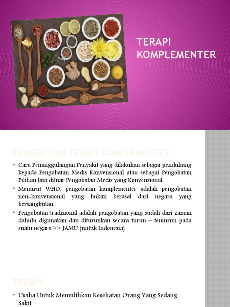 Terapi Komplementer | PDF | Kesehatan Holistik
