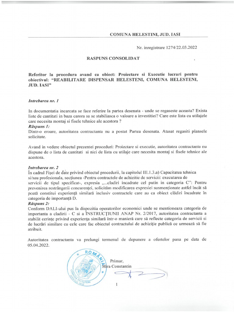 Raspuns Consolidat | PDF