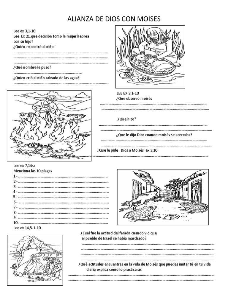 Alianza de Dios con Moisés para Niños | PDF | Juegos y actividades