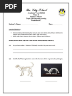 Nocturnal Animals Comprehension-Challenge 2 | PDF