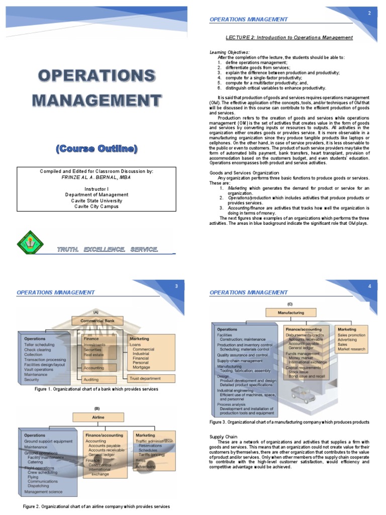 Introduction to Operations Management | PDF | Operations Management ...