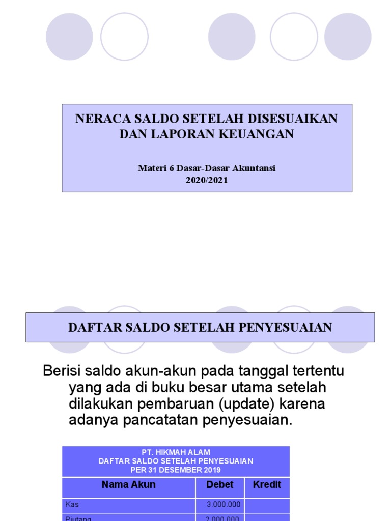 Materi 6-NSSD Dan LK | PDF | Pengelolaan Keuangan & Uang