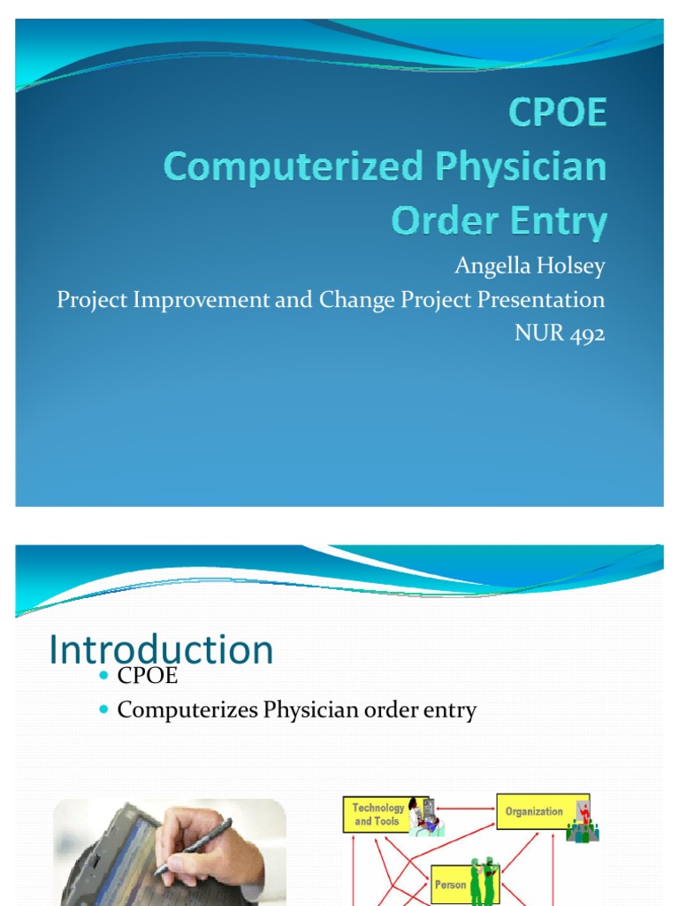 CPOE | PDF