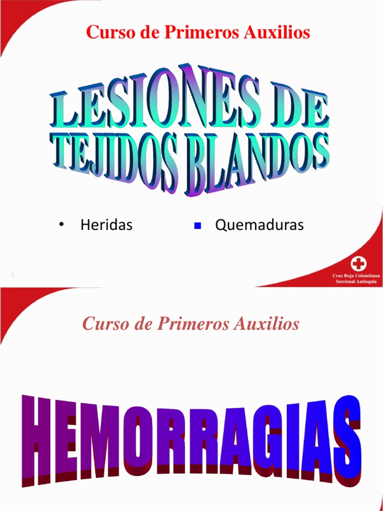 Heridas y Quemaduras | PDF | Quemar | Primeros auxilios