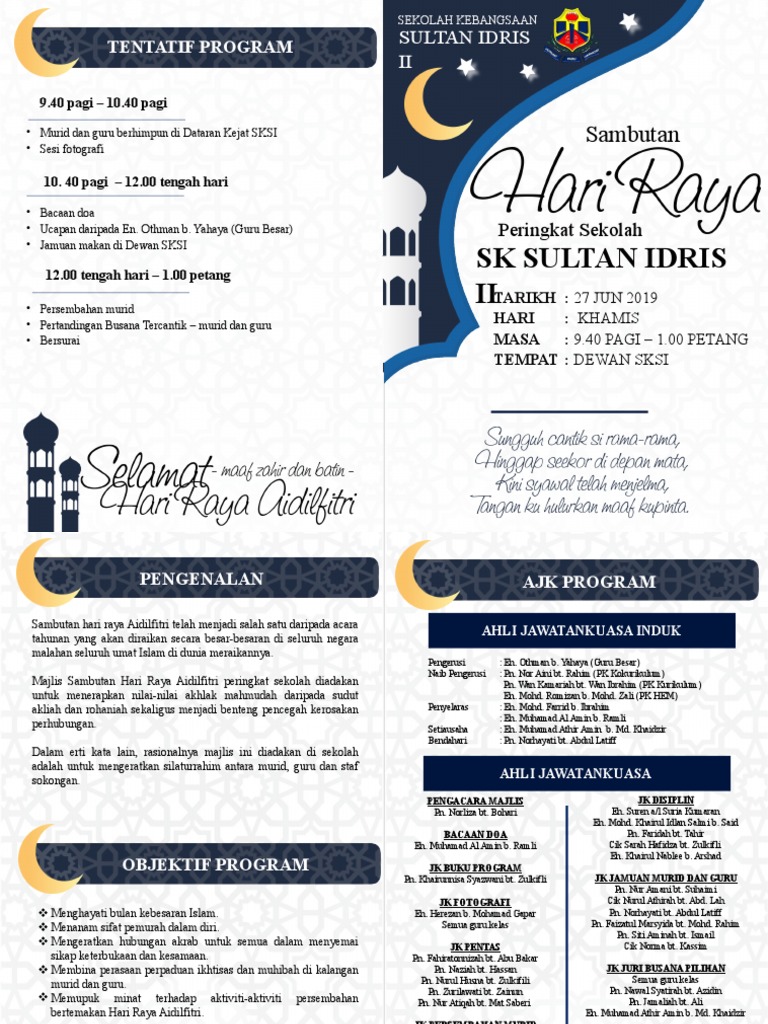 Buku Program Sambutan Hari Raya | PDF Buku Program Sambutan Hari Raya | PDF
