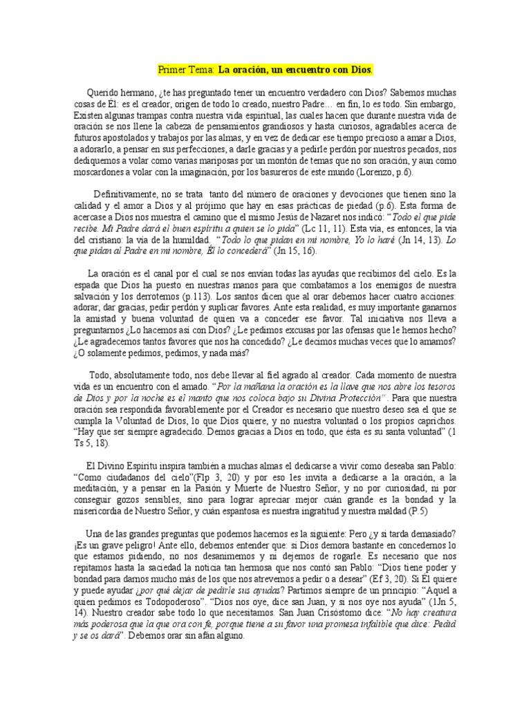 Retiro | Descargar gratis PDF | Oración | Abrahán