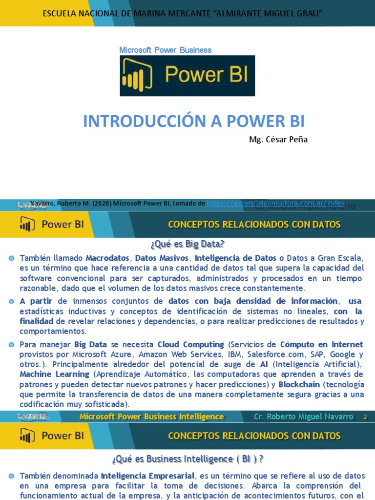 Clase Power Bi - Introduccion | PDF | Inteligencia de negocios | Big Data
