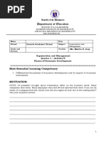Organization and Management: Quarter 1 - Module 5 | PDF | Economic ...