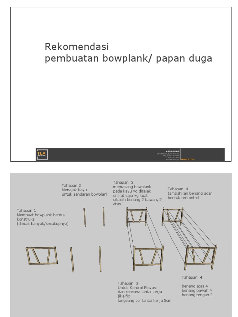 Panduan Pembuatan dan Pemasangan Bowplank | PDF