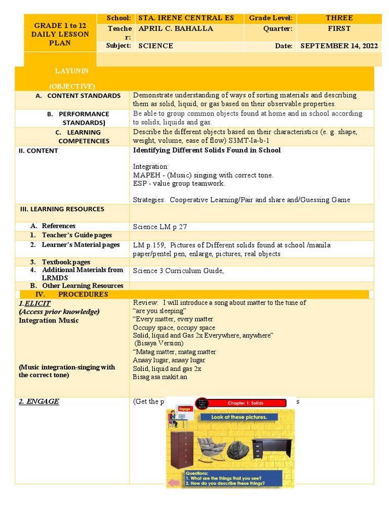 Sience 3 Cot 2 | PDF | Matter | Learning