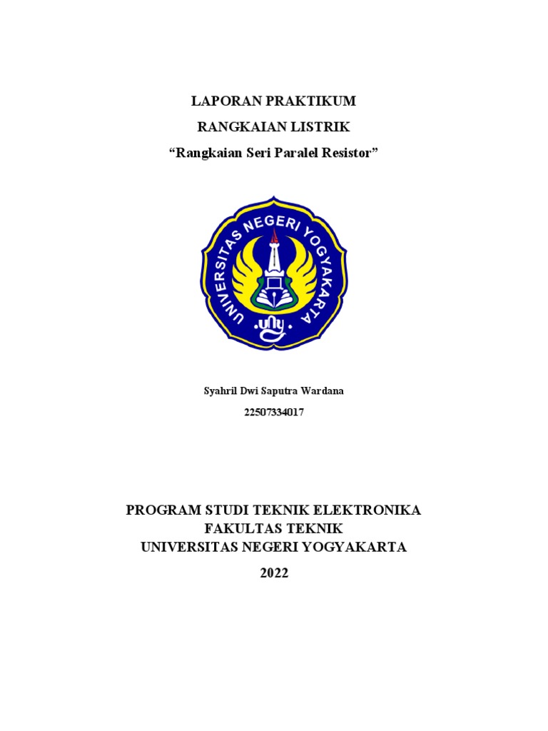 Fahril Maula Tanzil Huda - Laporan Praktikum Seri Paralel | PDF