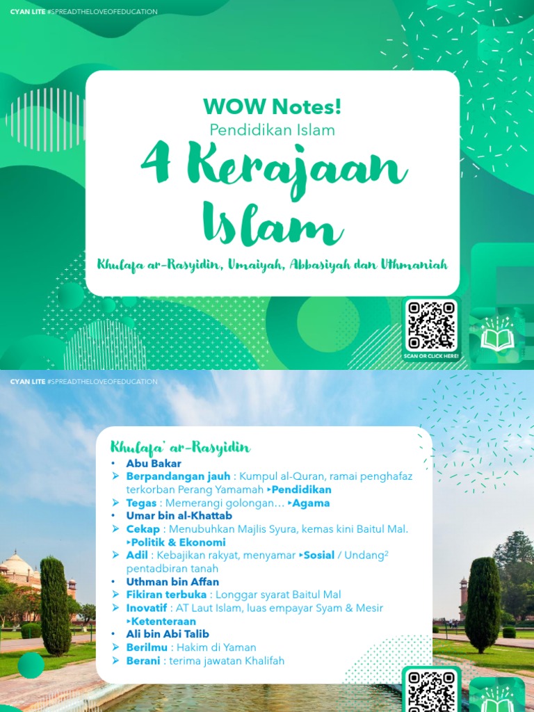 Khulafa' Ar Rasyidin, Umaiyah, Abbasiyah Dan Uthmaniah, 4 Kerajaan | PDF