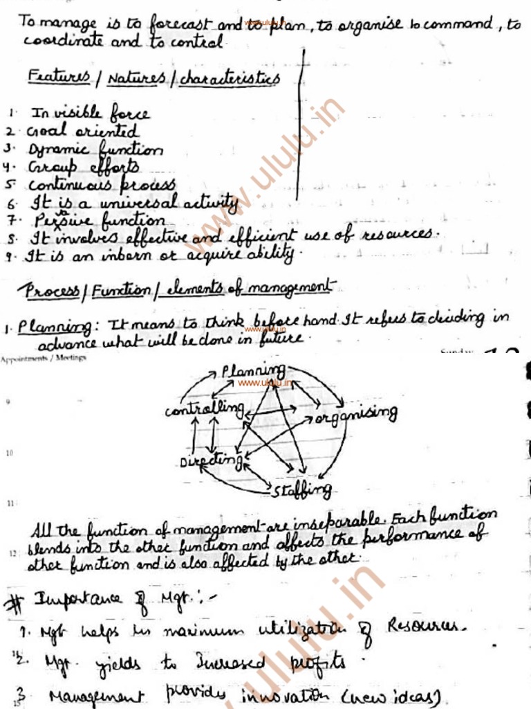 Mdu B.tech Fom Notes | PDF | Foreign Language Studies