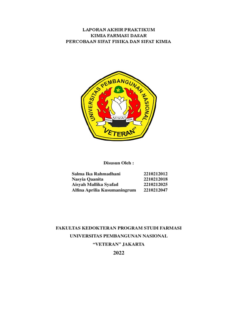 Laporan Akhir Praktikum KFD Sifat Fisika | PDF | Sains & Matematika