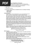 Classification of Computers According To Technology and Size | PDF ...
