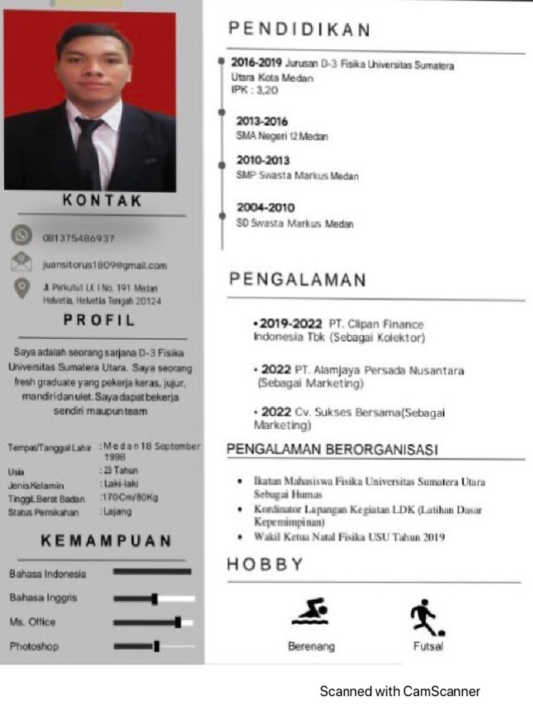 CV Juan Sitorus | PDF