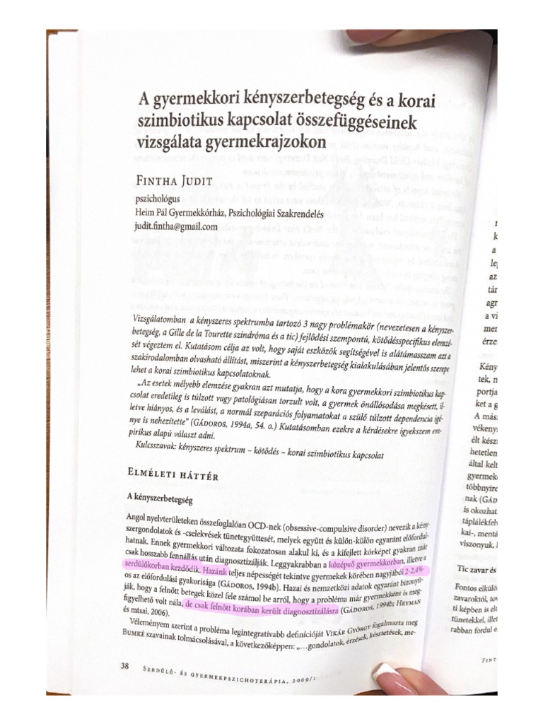 Fintha - Kényszerbetegség Gyermekrajzokon | PDF