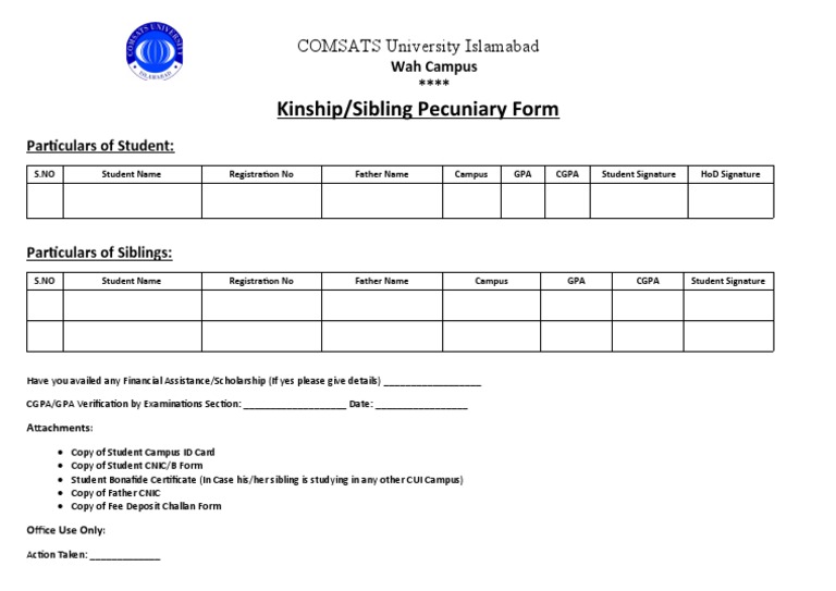 Kinship Form | PDF