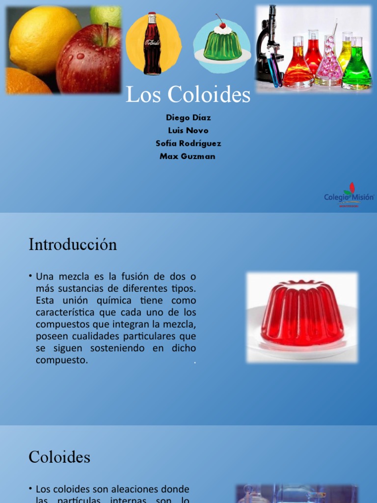 Introducción a los Coloides | PDF | Relaciones personales, crianza y desarrollo personal