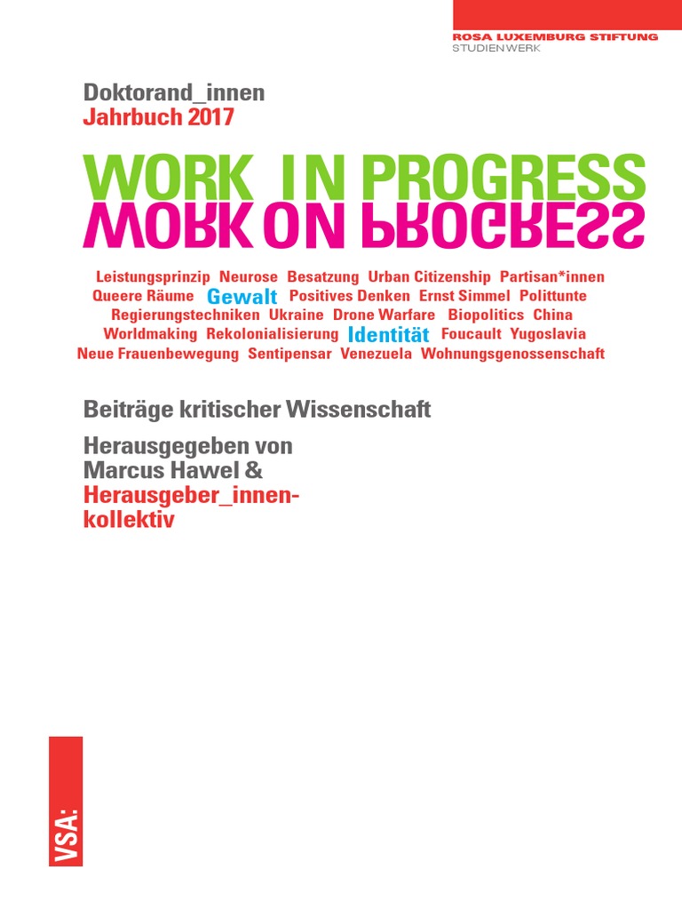 RLS, Work in Progress. Jahrbuch 2017 | PDF RLS, Work in Progress. Jahrbuch 2017 | PDF