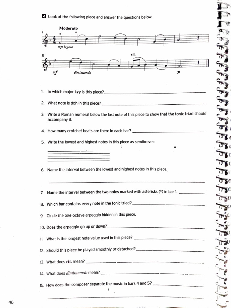 Trinity Theory Grade 1 (Part 3) | PDF | Chord (Music) | Musical Compositions