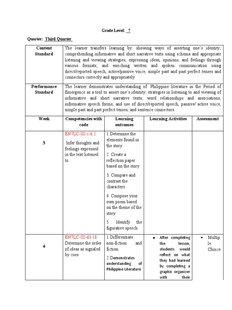 Alignment Matrix | Download Free PDF | Narrative | Learning