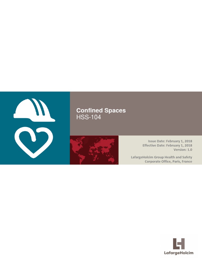 HSS-104 Confined Spaces v1.0 | PDF | Safety | Occupational Safety And Health