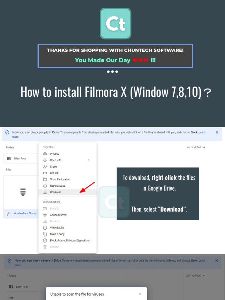 How To Install Filmora X (Window 7,8,10) | PDF | Antivirus Software ...