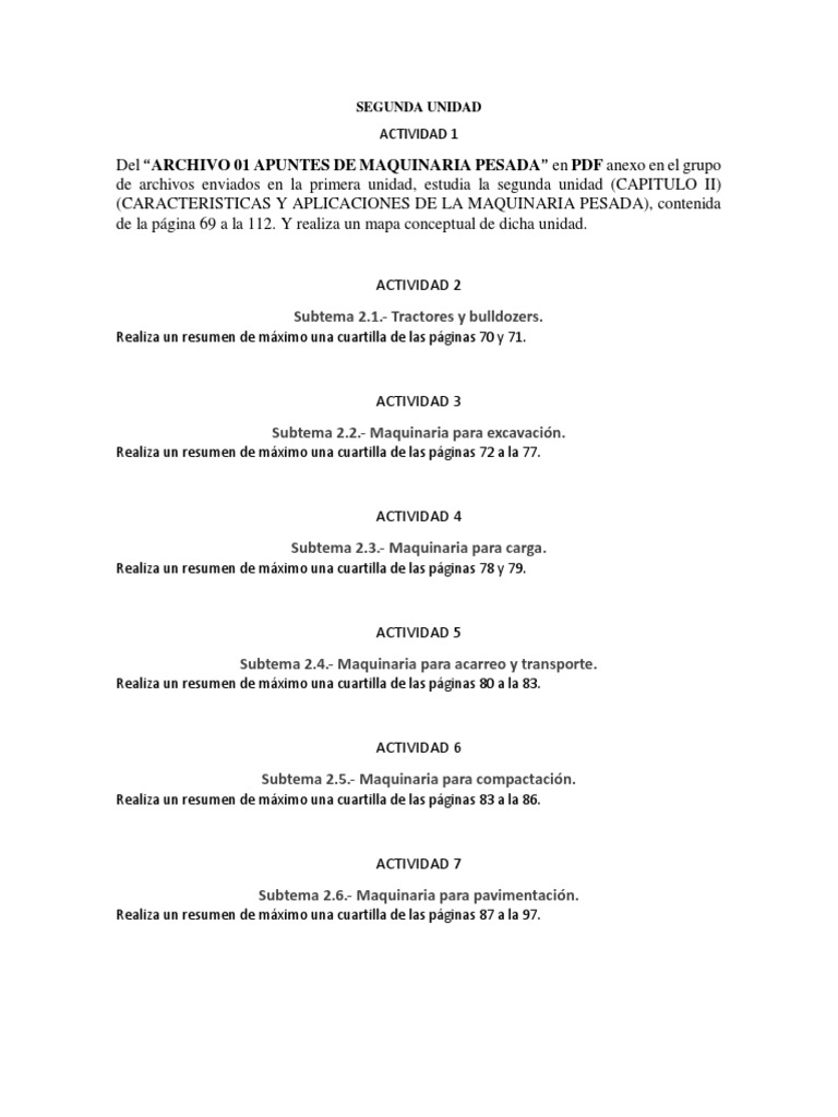 Actividades De M P Y M T 2 UNIDAD PDF Equipo