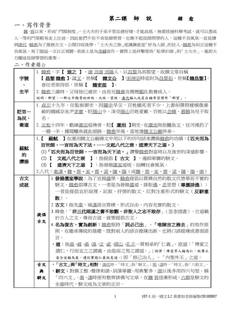 107 1l2師說（補充講義） | PDF