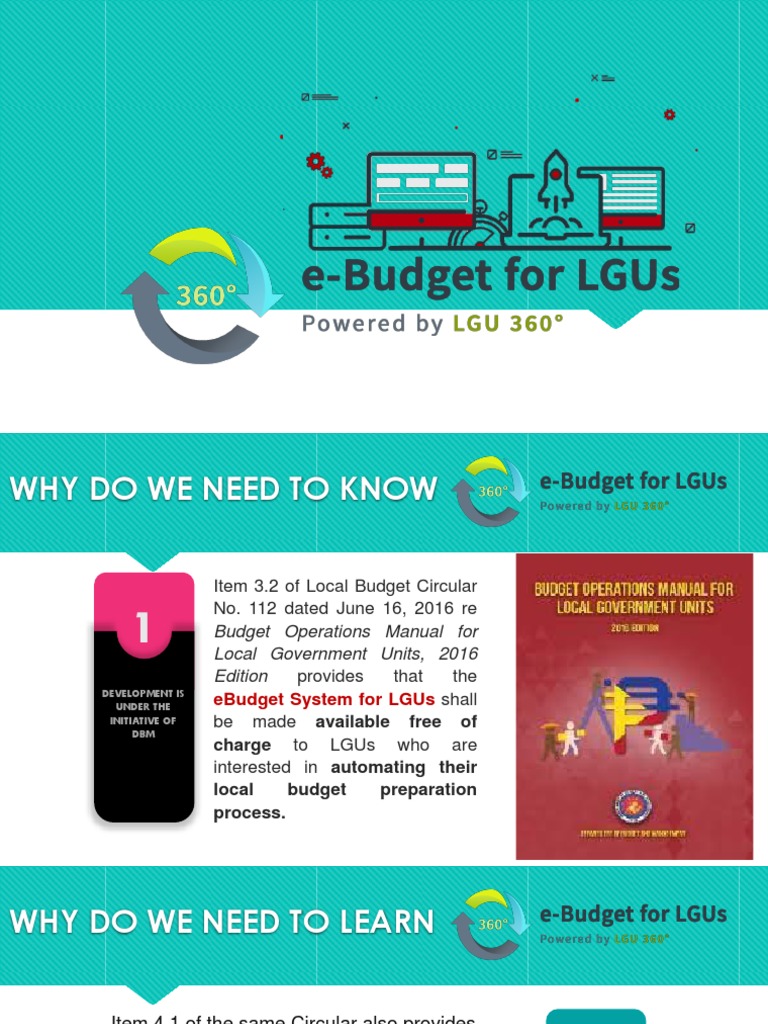 Ebudget System For LGUs | PDF | Budget | Computing