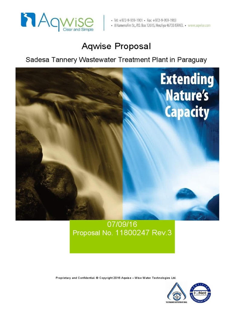 Sadesa Paraguay Proposal 11800247 Rev03 | PDF | Home & Garden | Science & Mathematics