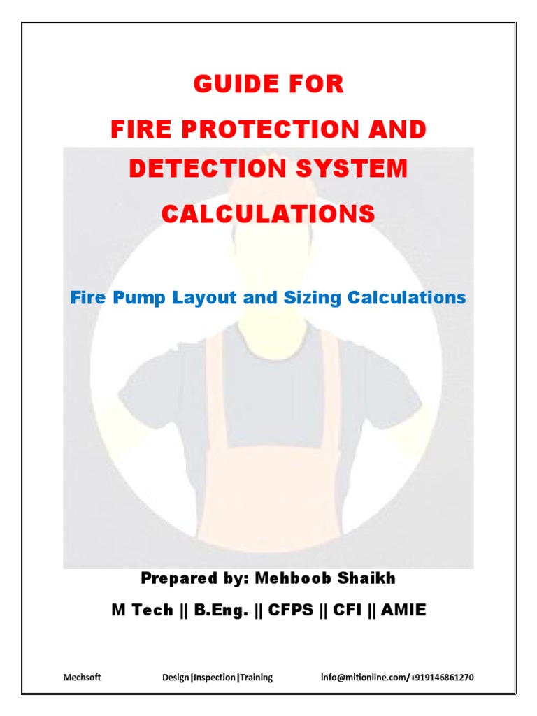 Fire Calculation | PDF | Pump | Fire Sprinkler System
