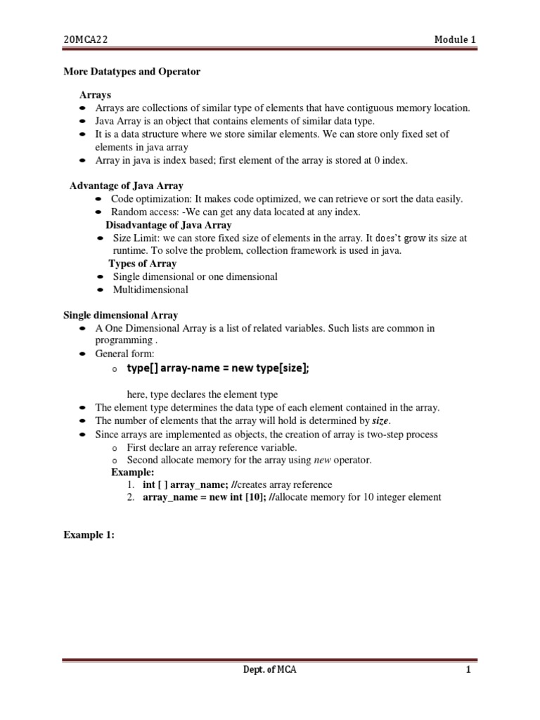 M1 Chapter5 | Download Free PDF | Array Data Structure | Software ...