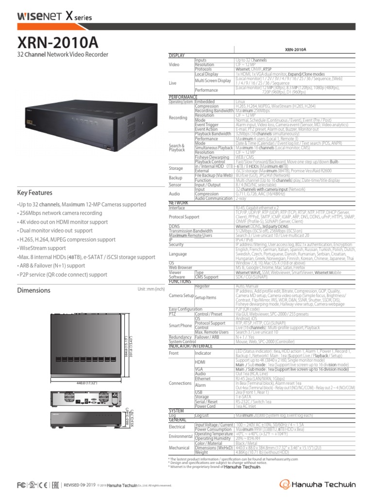 Xrn-2010a Specifications 200601 | PDF | Computer Network | Internet Protocols