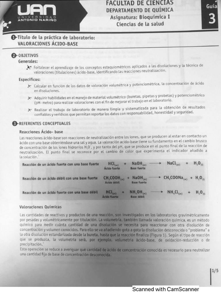 Valoraciones Ácido-Base | PDF