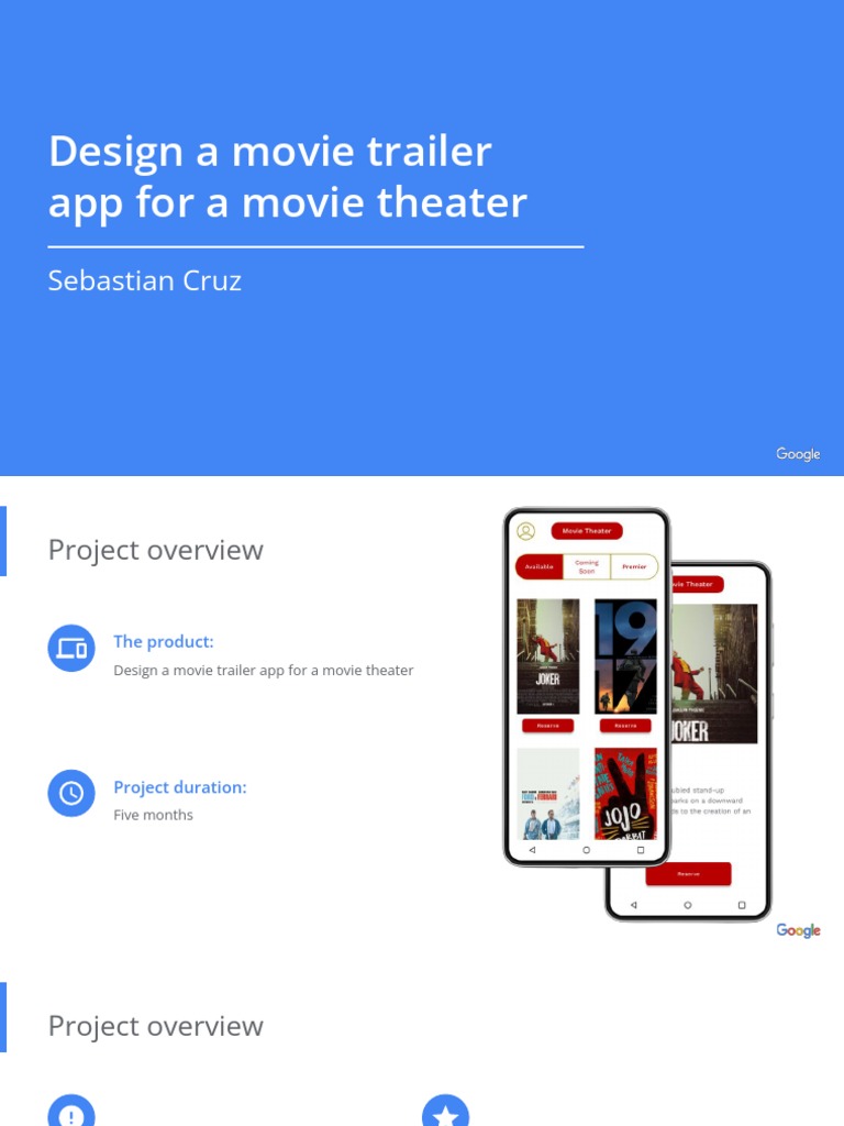 Portfolio Project 1 - Movie Theater App Case Study | PDF