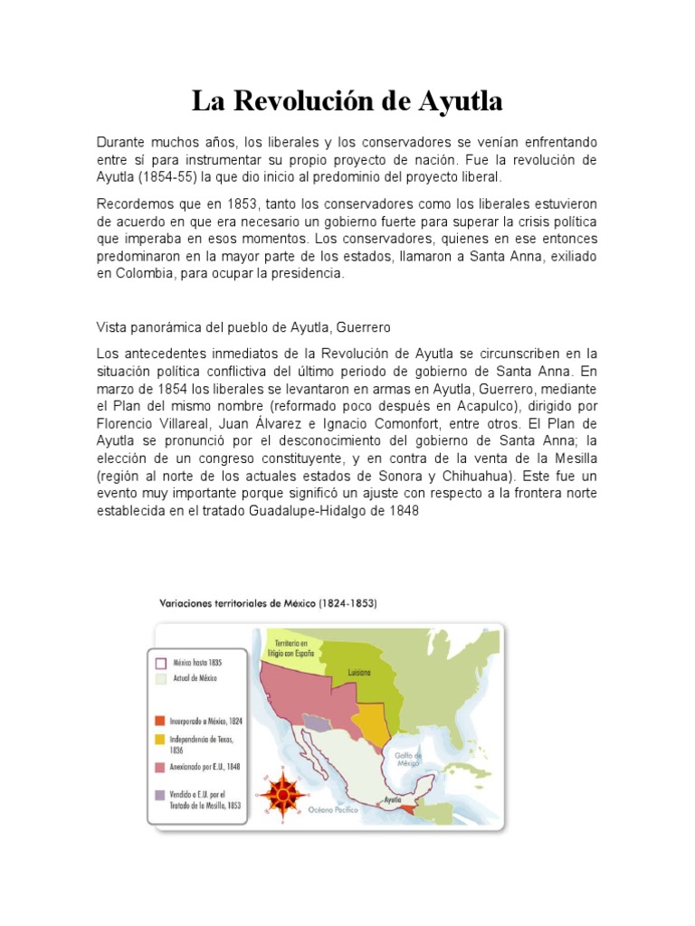 La Revolución de Ayutla y el inicio del predominio liberal en México | PDF | Gobierno
