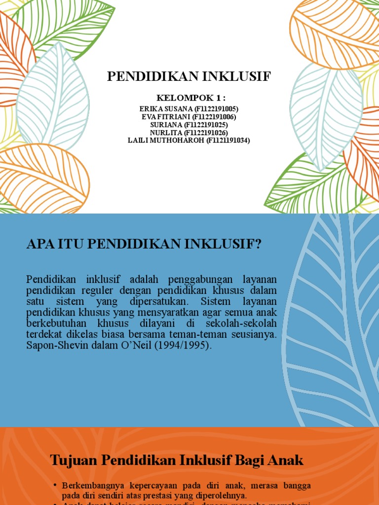 Pendidikan Inklusif | PDF
