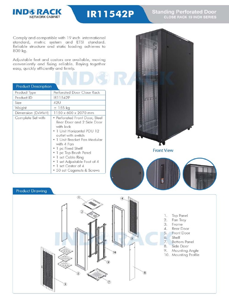 Rack Server - Indorack IR11542P | PDF